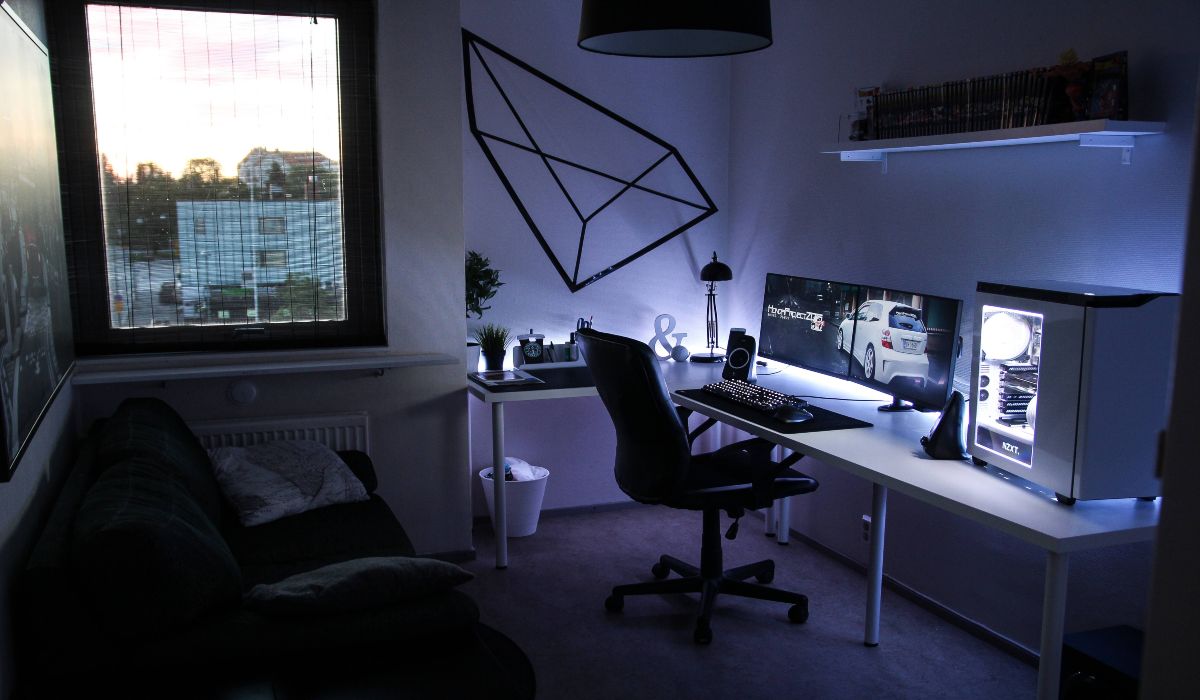 Black Gaming Room Ideas All Black Gaming Setups